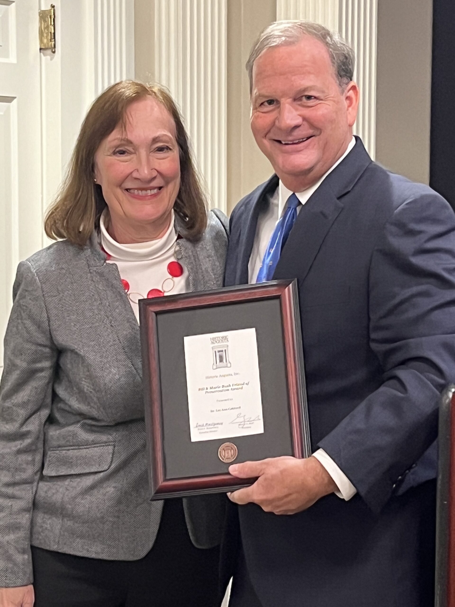 Bill & Marie Bush Friend of Preservation Award - Historic Augusta Inc.